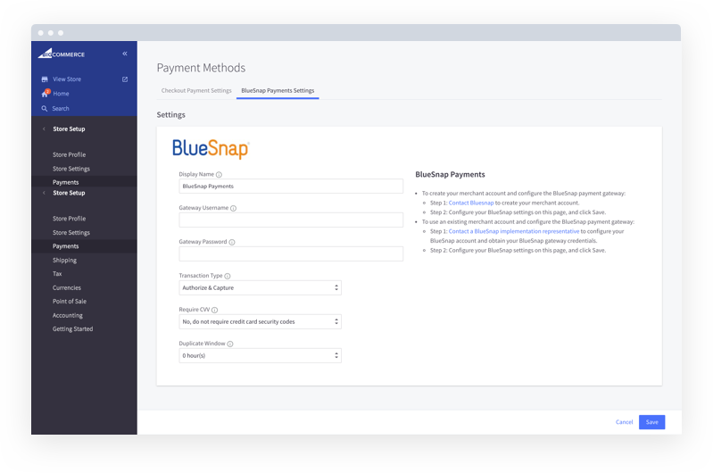 Increase sales and reduce costs with BlueSnap | BigCommerce