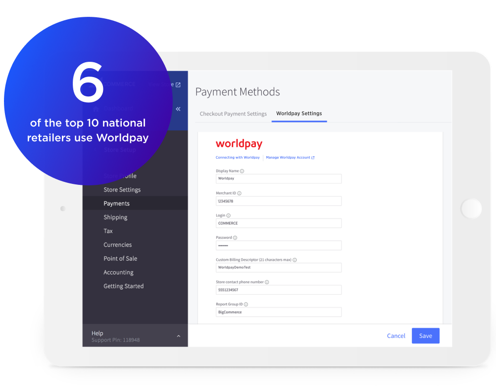 Collage device worldpay